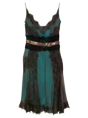 Dolce & Gabbana Sequin-embellished Midi Dress - Blue