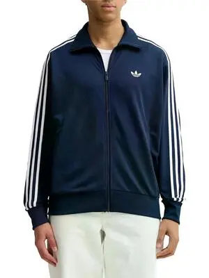 Adidas Firebird Logo-embroidered Zip Sweatshirt - Blue