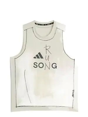 Adidas Graphic Print Tank Top - White