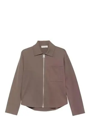 Marc O'polo Zip-up Chest-pocket Jacket - Brown