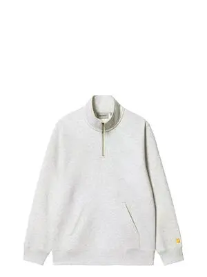 Carhartt Work In Progress Chase Quarter-zip Cotton Sweater - Grey