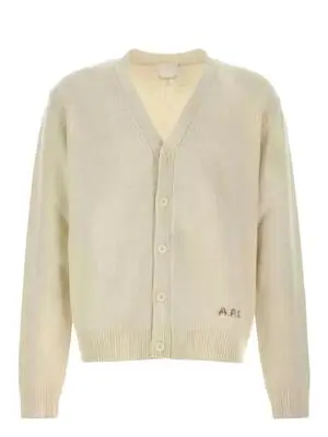 A.p.c. A.P.C. Kevin Logo-Embroidered Cardigan Neutrals