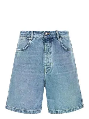 Givenchy Faded Denim Shorts - Blue