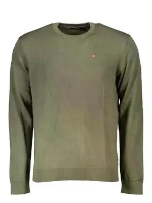 NAPAPIJRI Logo Patch Crew Neck Sweater - Green