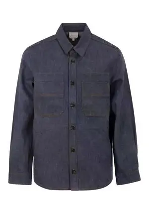 A.p.c. Contrast-stitched Denim Jacket - Blue