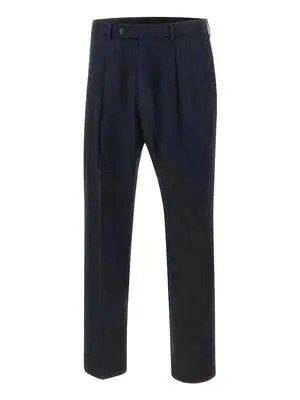 Paul Smith Pinstripe Pleated Trousers - Blue