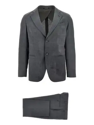 Emporio Armani Single-breasted Notched-lapel Suit - Grey