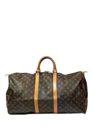 LOUIS VUITTON Keepall 55 Monogram Travel Bag - Brown