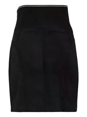 Alexander Wang Ribbed High-waisted Midi Skirt - Black