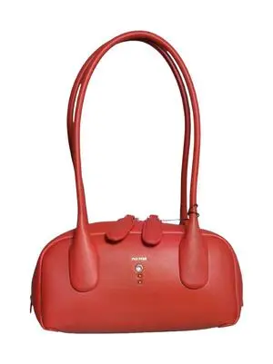NO:RAE Small Teti Leather Tote Bag - Red