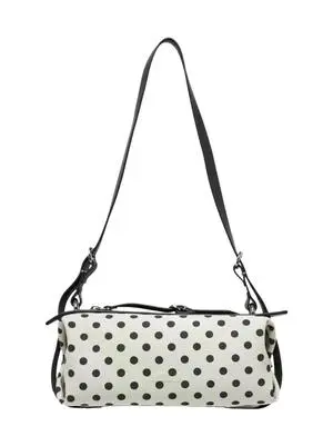 MSGM Polka-dot Striped Shoulder Bag - Black