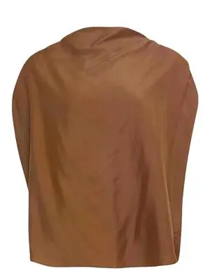 THE LOOM Asymmetric Tuck Top - Brown