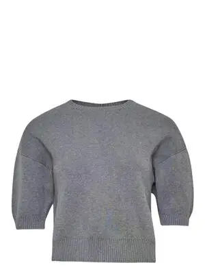 N°21 Crew Neck Short Sleeve Sweatshirt - Grey