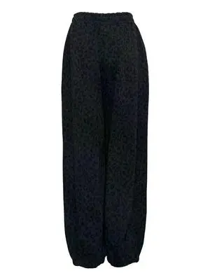 MARDI MERCREDI Leopard Print Track Pants - Blue