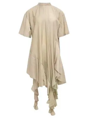 YCH Asymmetric Hem Mini Dress - Neutrals