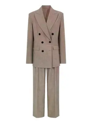 ROOM76 Oslo Double-breasted Suit - Neutrals