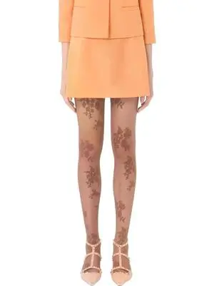 Valentino Garavani Crepe Couture Wrap Skirt - Orange