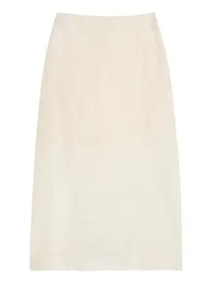 BY MALENE BIRGER Silk Organza A-line Skirt - Soft White