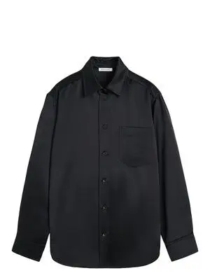 BY MALENE BIRGER Audrey Satin Shirt - Black