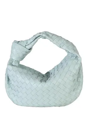 BOTTEGA VENETA Bottega Veneta Teal Washed Nappa Intrecciato Teen Jodie Bag