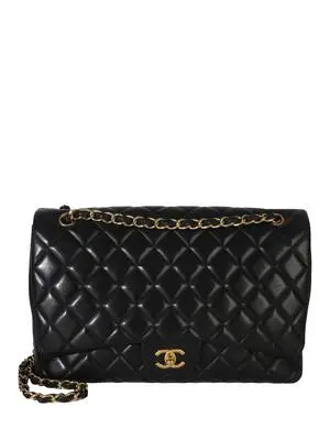 CHANEL Chanel Quilted Lambskin Single Jumbo Flap Bag