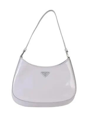 Prada Cleo Spazzolato Leather Hobo Bag - Gray