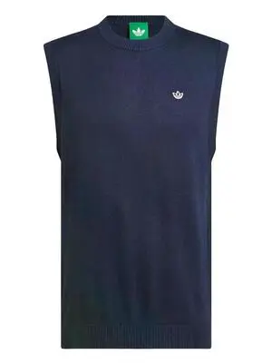Adidas Embroidered Logo Vest - Blue