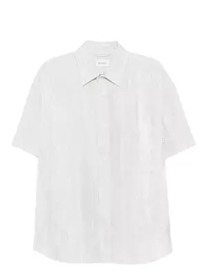 AMISH SUPPLIES Striped Short-sleeve Shirt - Neutrals