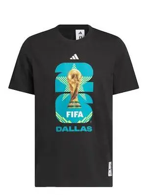Adidas Fifa World Cup 26 Host City Dallas Graphic T-shirt - Black