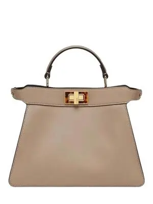 Fendi Peekaboo Iconic Mini Handbag - Beige