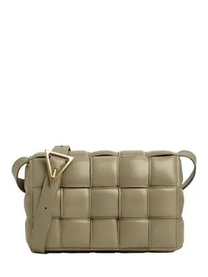 Bottega Veneta Bottega Veneta Cassette Strapped Crossbody Bag Taupe