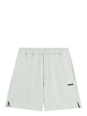 BARROW Logo Cotton Bermuda Shorts - White