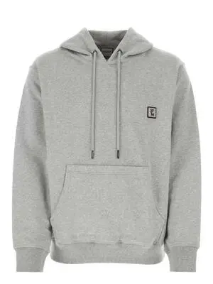 WOOYOUNGMI Long-sleeved Hoodie With Logo Detailing - Gray