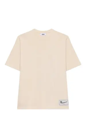 Gcds Logo-patch T-shirt - Bone
