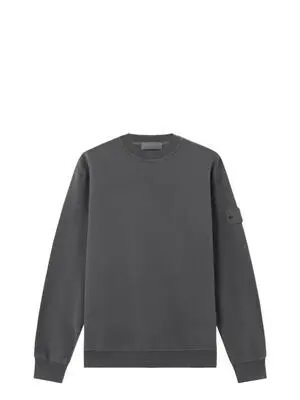 Stone Island Logo Patch Crewneck Sweatshirt - Dark Gray