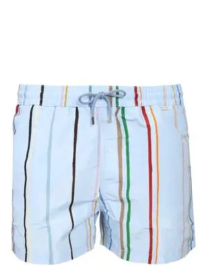 Paul Smith Striped Swim Shorts - Blue