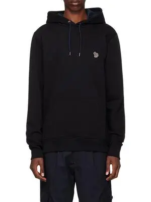 Paul Smith Zebra Logo Hoodie - Black