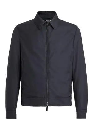 ZEGNA Zegna Leggerissimo Zip-Up Shirt Jacket