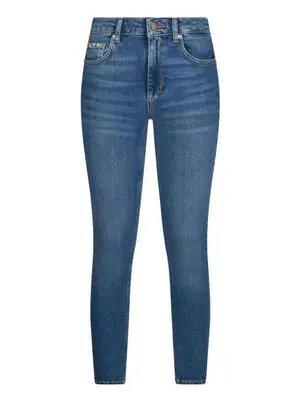 Liu Jo High-rise Skinny Jeans - Dark Blue Denim