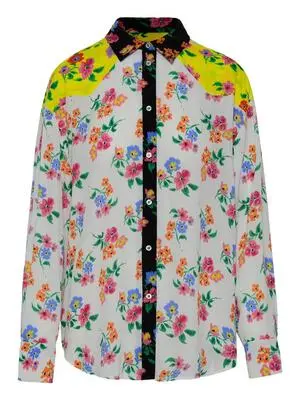 MSGM MSGM All-Over Floral Printed Buttoned Blouse