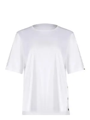 Herno Short Sleeve Button Detail T-shirt - White