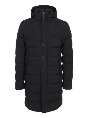 Herno 2-layer Windstopper Long Jacket - Black