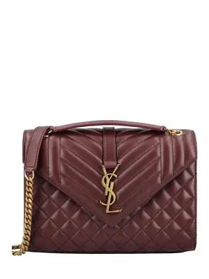 Saint Laurent Envelope Medium Shoulder Bag - Red