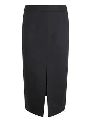 TRUE ROYAL True Royal Slit Midi Skirt