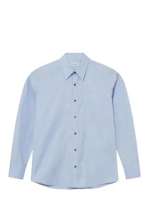 Dries Van Noten Straight-collar Cotton Shirt - No