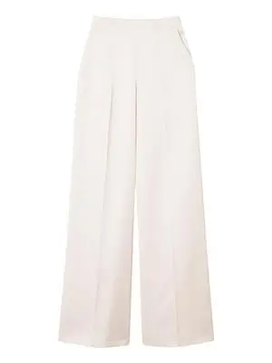 TWINSET High-Rise Wide-Leg Pants With Side Zippers