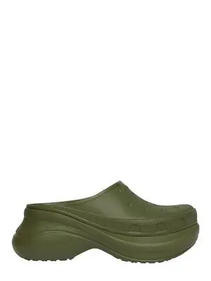 Balenciaga Slip-on Clog Sandals - Green