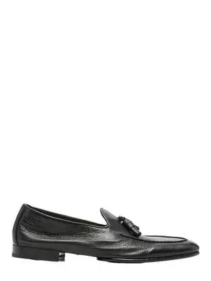 DOUCAL'S Adler Tassel Loafers - Black