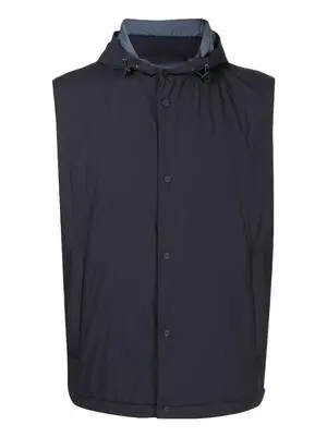 Herno Hooded Vest - Black