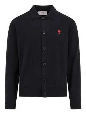 Ami De Coeur Knitted Cardigan - Black